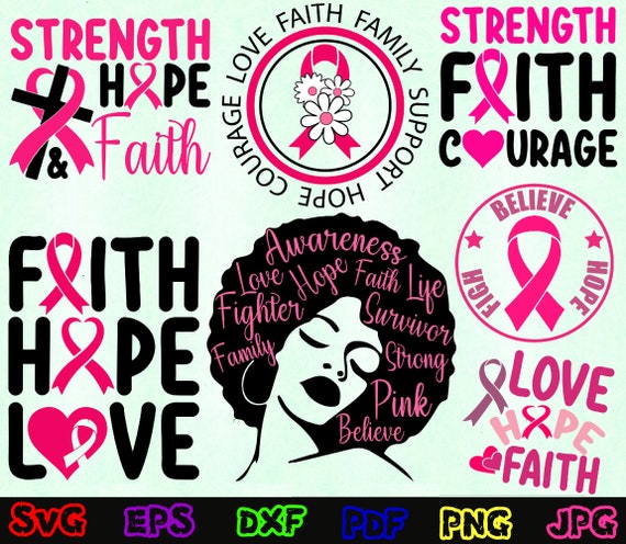 Strength Hope Faith SVG Strength SVG Hope SVG Faith Svg | Etsy