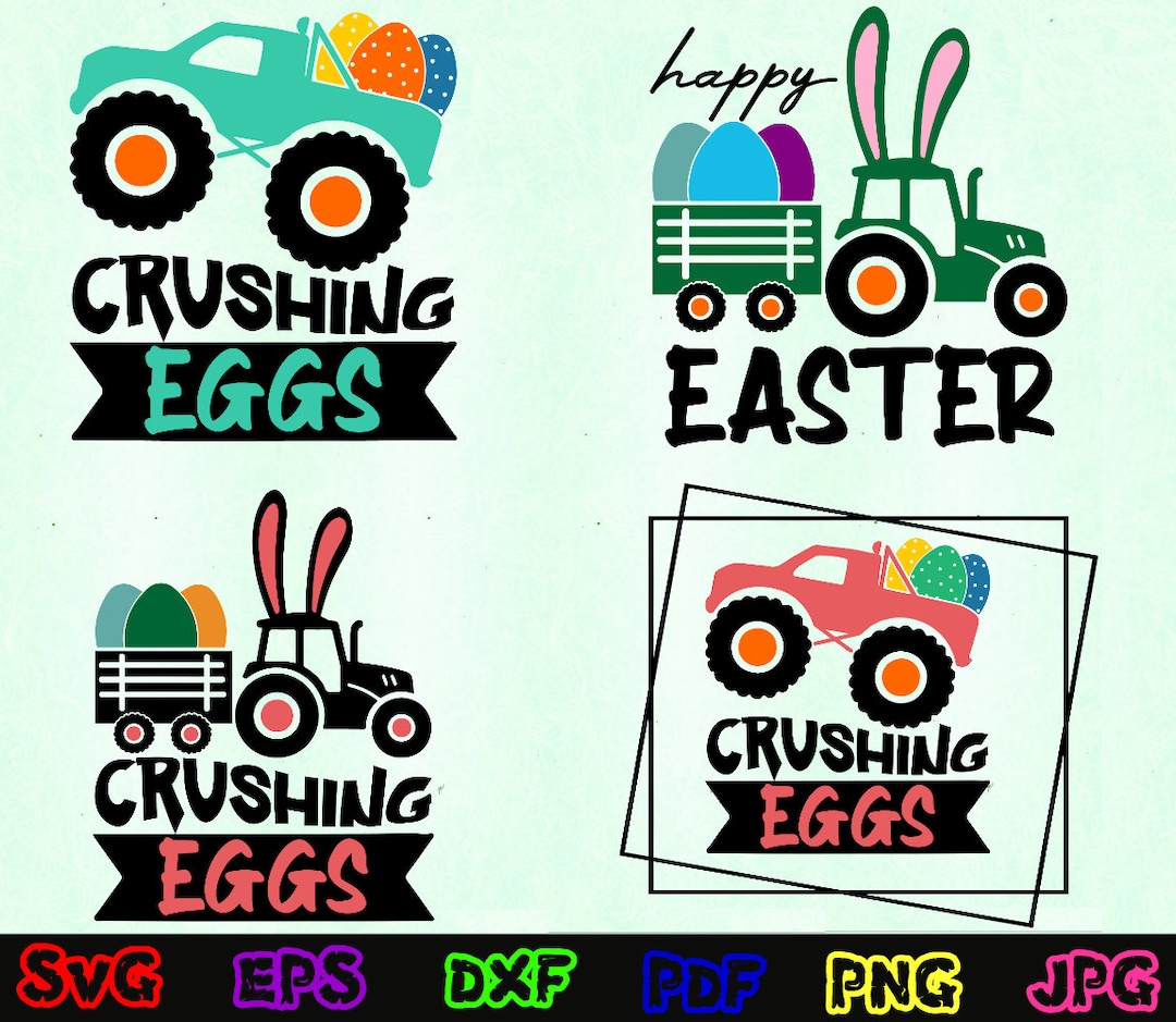 Crushing Eggs SVG - Egg Crusher SVG - Happy Easter SVG - Crushing Svg ...