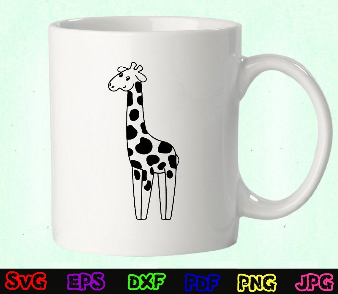 Giraffe Svg Animal Svg Giraffe Silhouette Giraffe Cut | Etsy