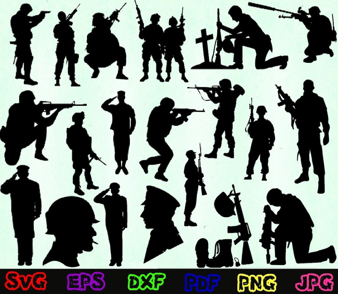 Soldiers Svg - Soldiers Silhouette - Soldiers Cut Files - Soldiers Svg ...