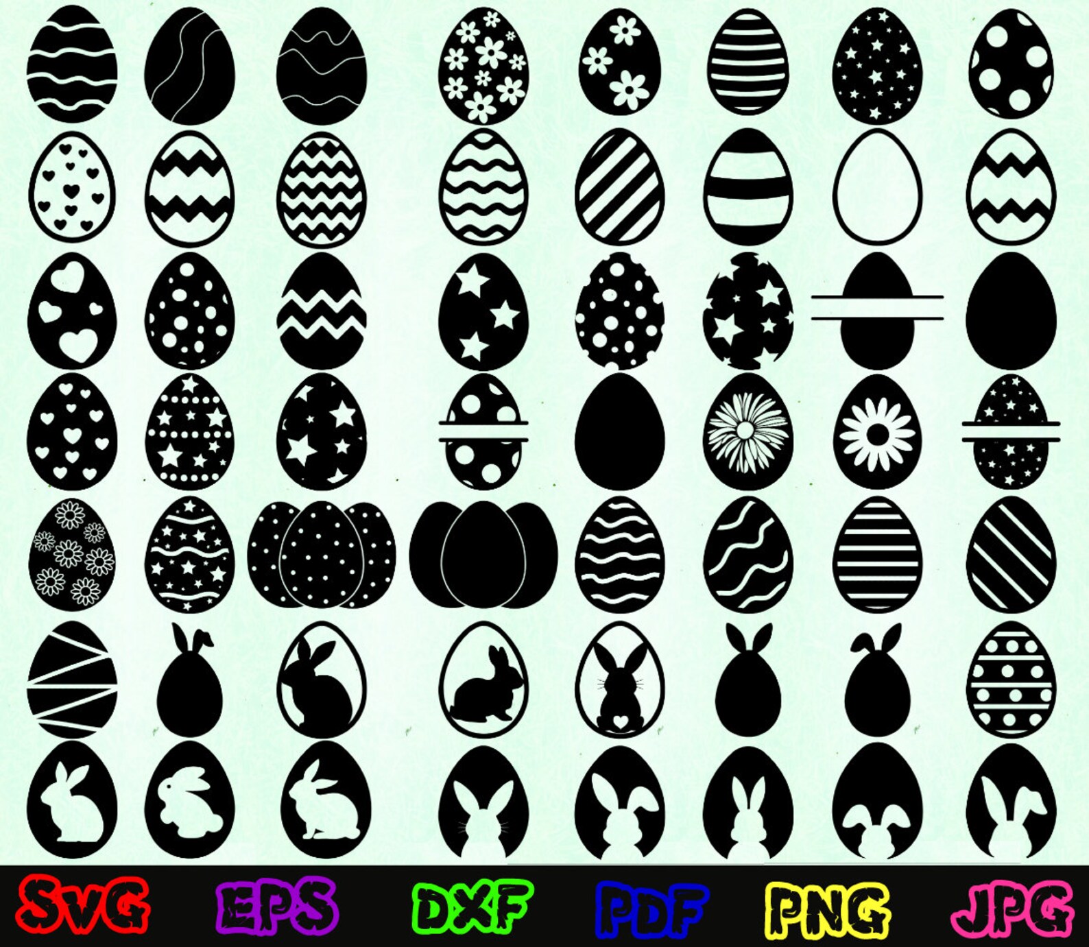 Easter Eggs SVG - Eggs SVG - Easter SVG - Happy Easter Svg - Easter Egg ...