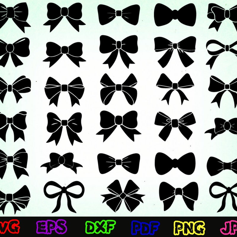 Bow Svg - Etsy