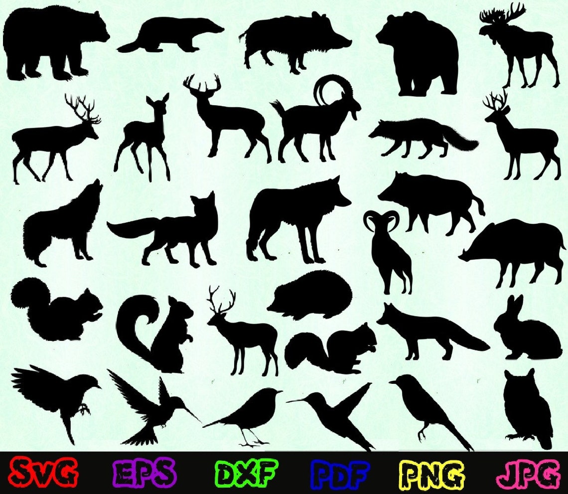 Forest Animal Svg Animal Svg Forest Animal Cut File - Etsy