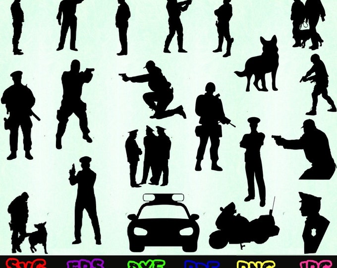 Polizeioffizier svg, Polizeioffizier svg bündel, Polizei svg, Cop svg, Polizei svg Bundle ...