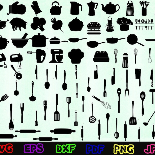 Kitchen Svg Bundle - Etsy