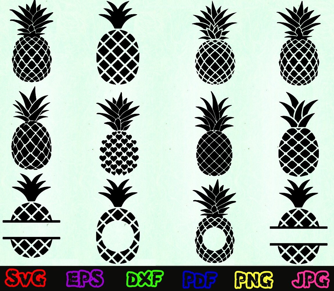 Summer Pineapple Svg Fruit Svg Fruit Cut Files Pineapple | Etsy
