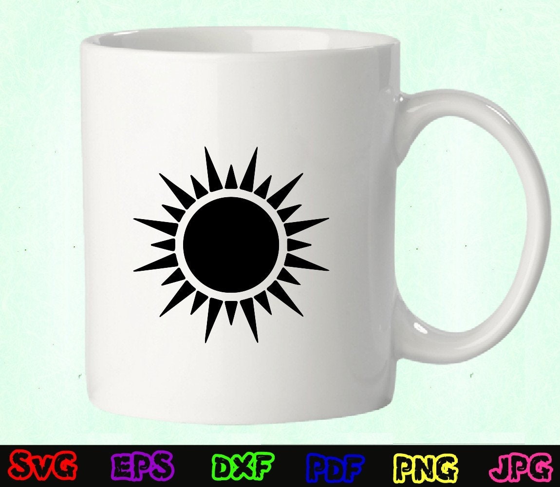 Sun Svg Sun Silhouette Sun Cut Files Sun Svg Bundle - Etsy