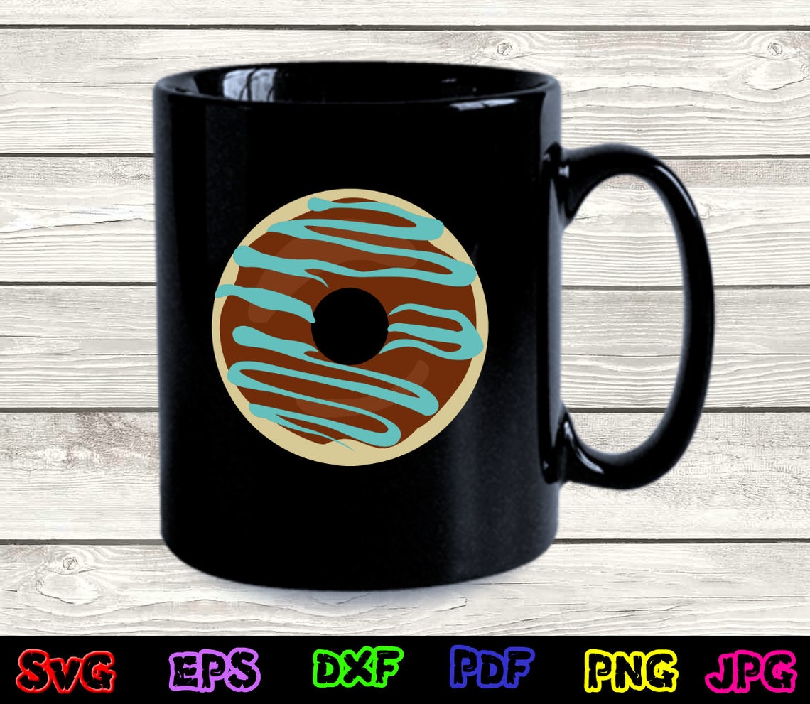 Donut Svg Donut Cut File Donut Clipart Donut Design Svg | Etsy