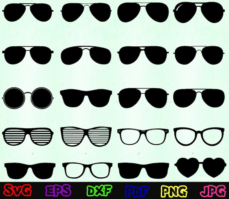 Sunglasses Svg - Aviator Sunglasses Svg - Aviators Svg - Sunglasses ...