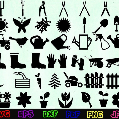Gardening Tools Svg Garden Tools Svg Spring Svg - Etsy