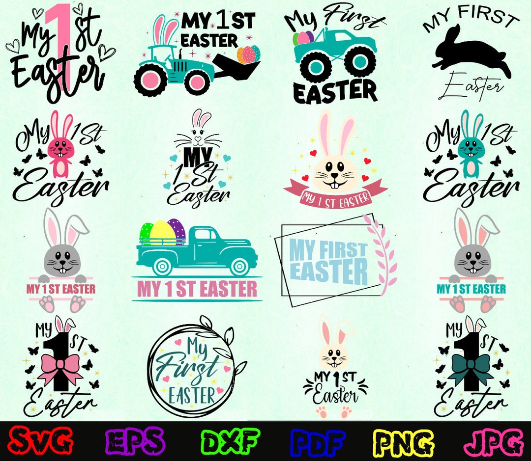 My 1st Easter SVG - My First Easter SVG - My 1st Easter Cut File - My ...