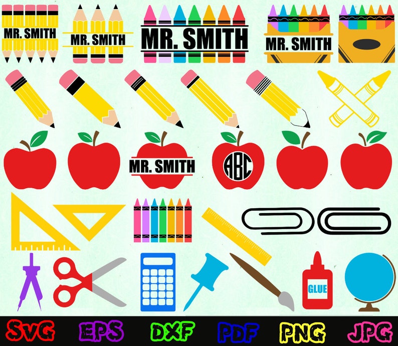 School SVG School Silhouette School Cut File Back to - Etsy