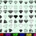 Diamond SVG - Diamond Cut File - Diamond Silhouette - Diamond Vector ...