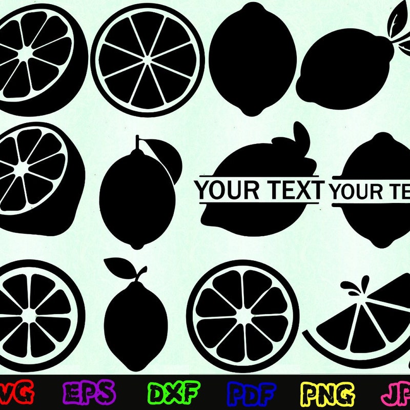 Lemon Svg - Etsy
