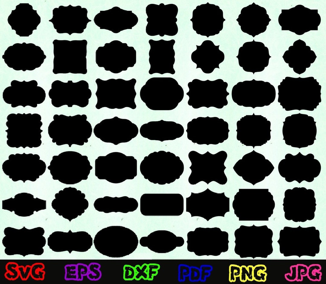 Frames Svg - Tags Svg - Label Svg - Decorative Frames Svg - Frames ...
