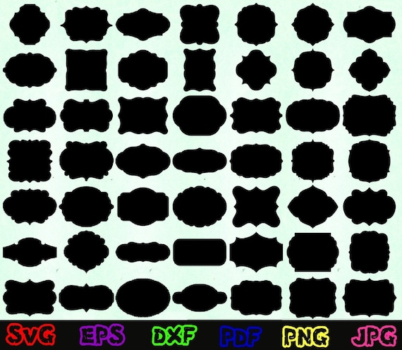 Frames Svg Tags Svg Label Svg Decoratieve Frames Svg | Etsy