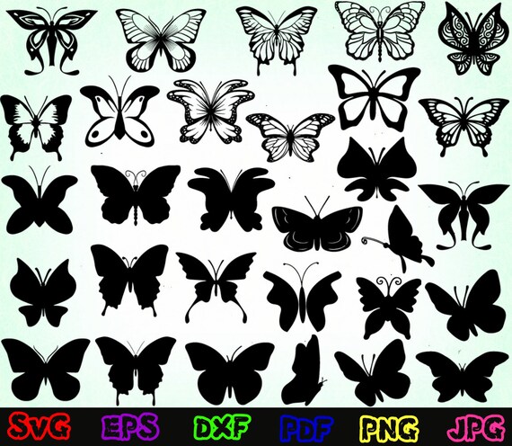30 Butterfly Svg Butterfly Cut File Butterfly Svg Bundle | Etsy Australia