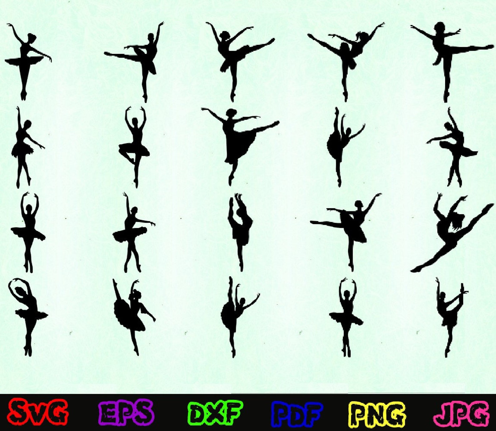 Ballet Svg - Ballet Silhouette - Ballet Cut Files - Ballet Design Svg ...