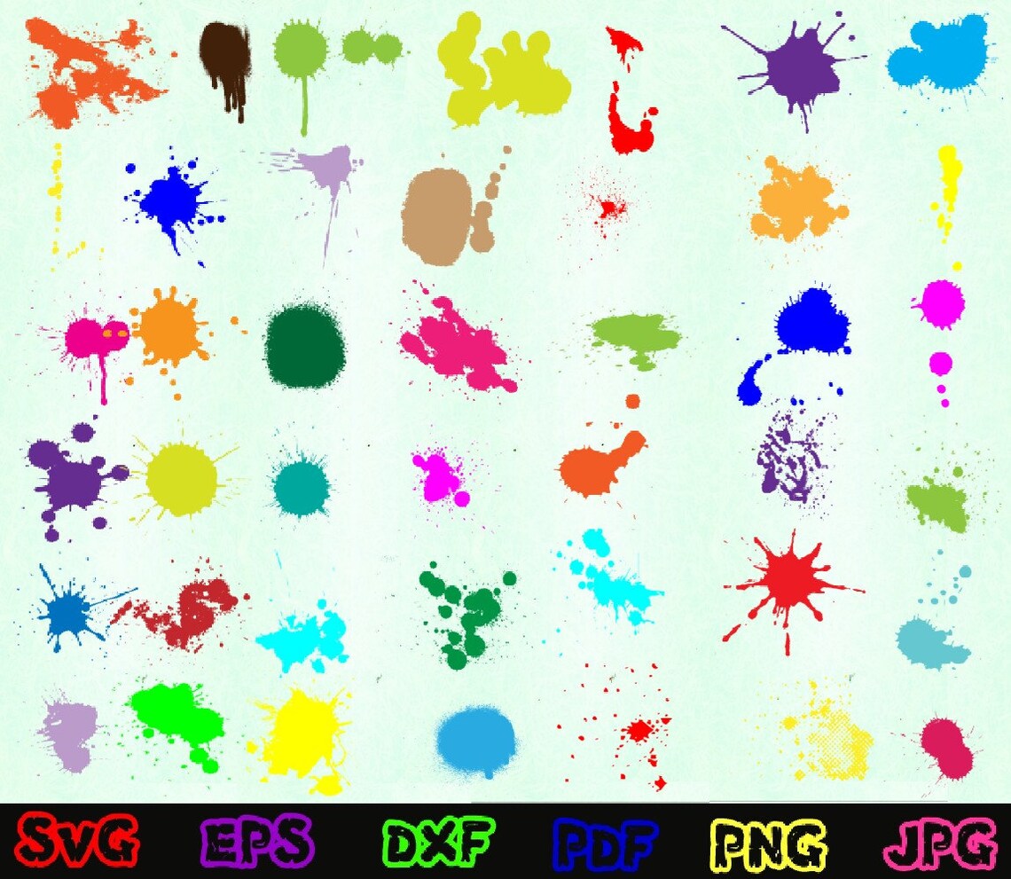 Splash Svg Paint Splatter Svg Paint Svg Splash | Etsy
