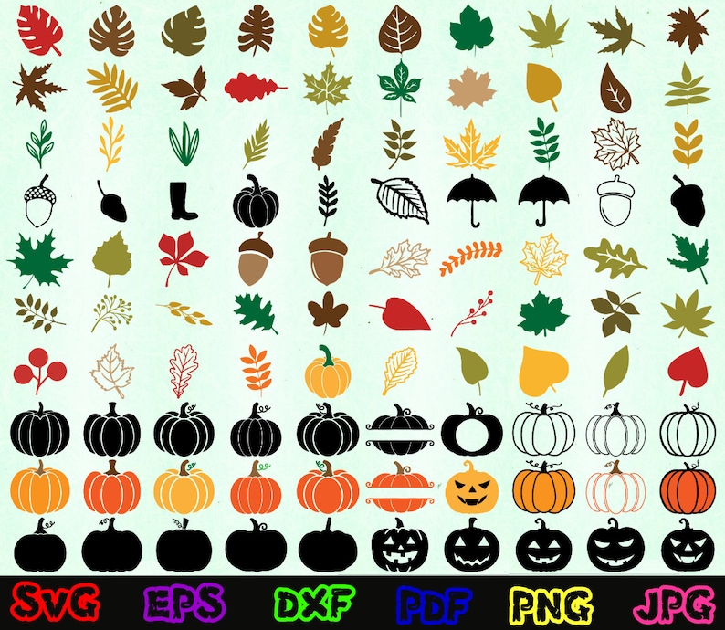 Fall SVG Fall Silhouette Autumn SVG Autumn Silhouette - Etsy