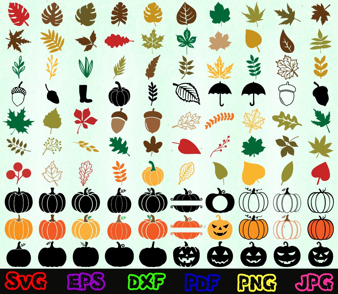 Fall SVG - Fall Silhouette - Autumn SVG - Autumn Silhouette - Fall Cut ...