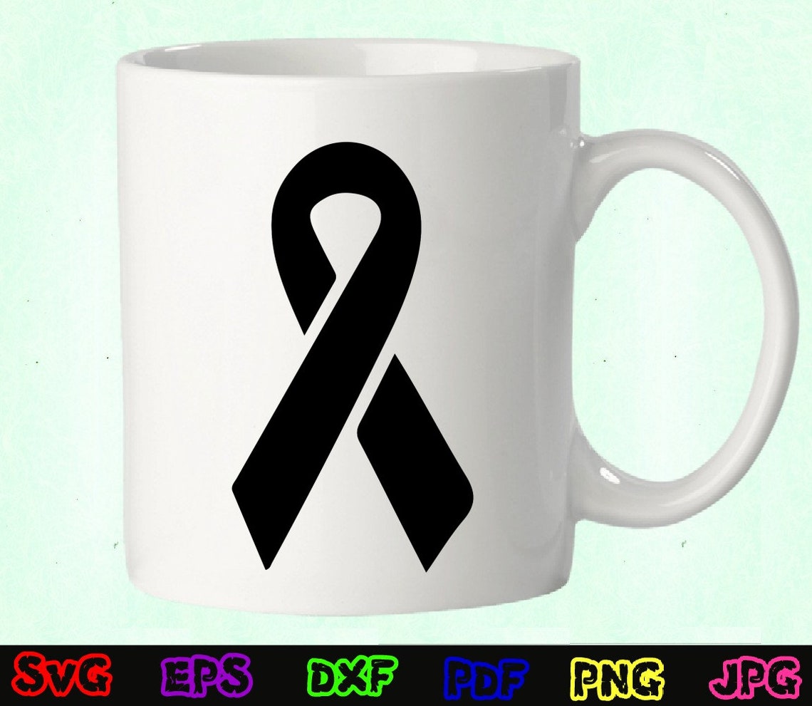 Cancer Ribbon SVG - Cancer Silhouette - Cancer Cut File - Cancer ...