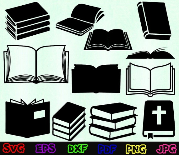Books Svg Reading Svg Book Lover Svg Books Silhouette | Etsy Australia