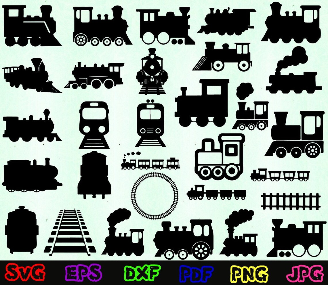 Train Svg - Locomotive Svg - Choo Choo Svg - Train Silhouette - Train ...