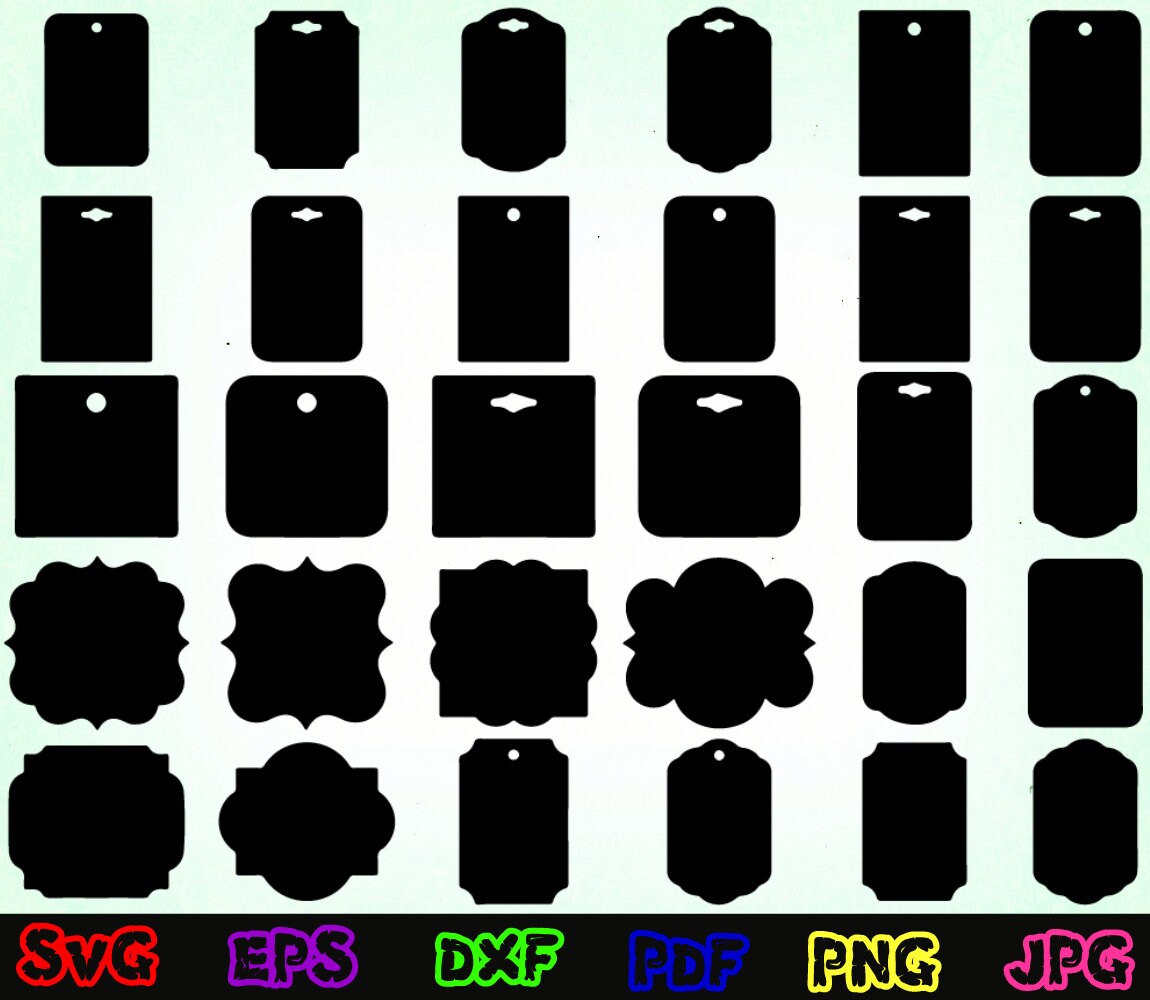 Earring Card Svg Faux Leather Earring Svg Leather Earring | Etsy