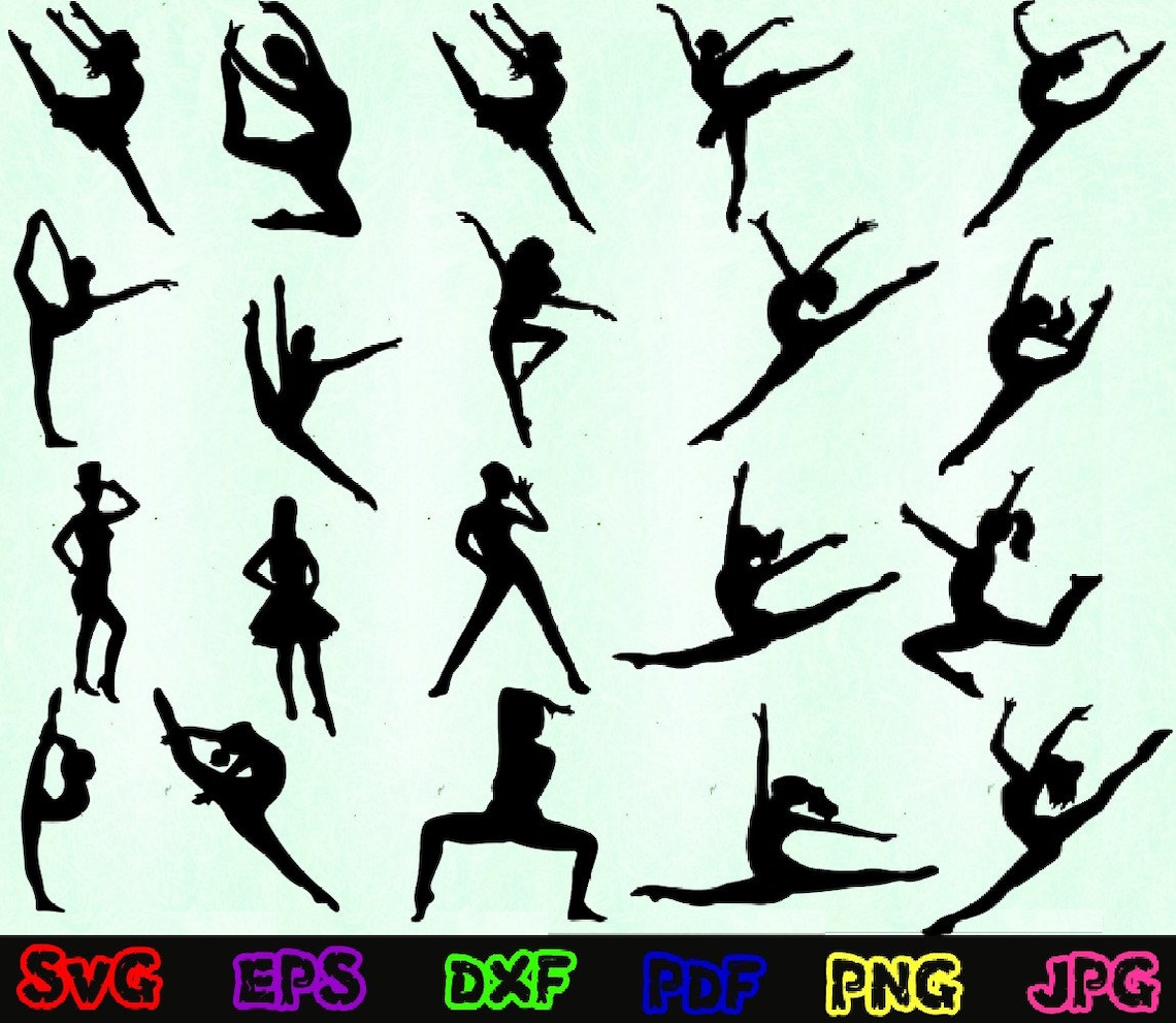 Dance Svg Dance Silhouette Dance Cut Files Dance Svg | Etsy
