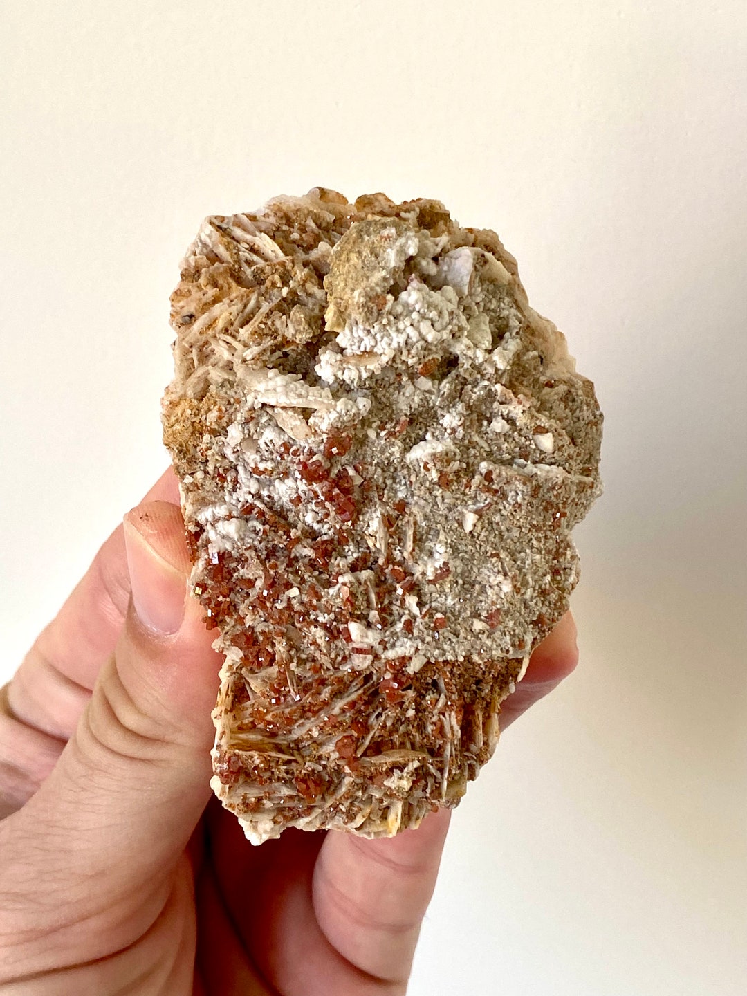 Vanadite Mineral on Barite (225 Grams) - Etsy