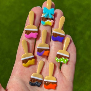 Neopets Paintbrush Pin | Polymer Clay Paint Brush Decorative Pins ...