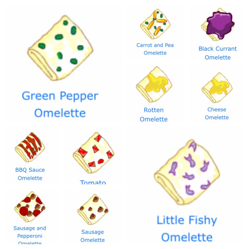 Neopets Omelettes | Polymer Clay Breakfast Food Dangle and Drop ...