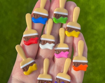 Neopets Faerie Paintbrush Shoe Plug Charm Polymer Clay Fairy Paint ...