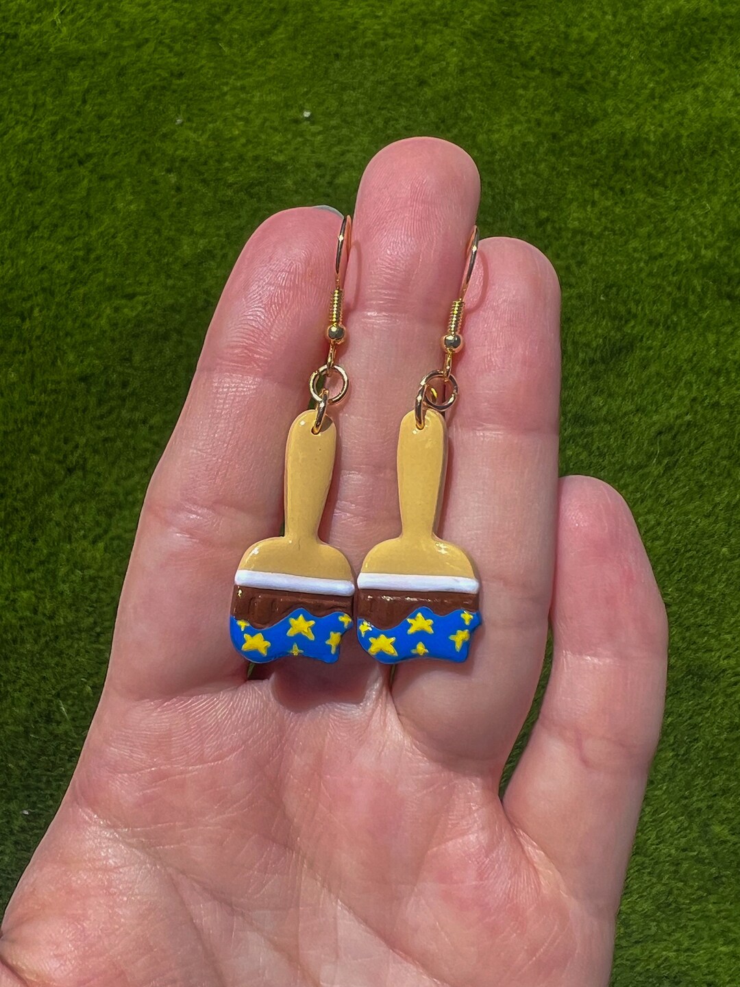 Neopets Paint Brushes | Polymer Clay Dangle and Drop Earrings | Virtual ...