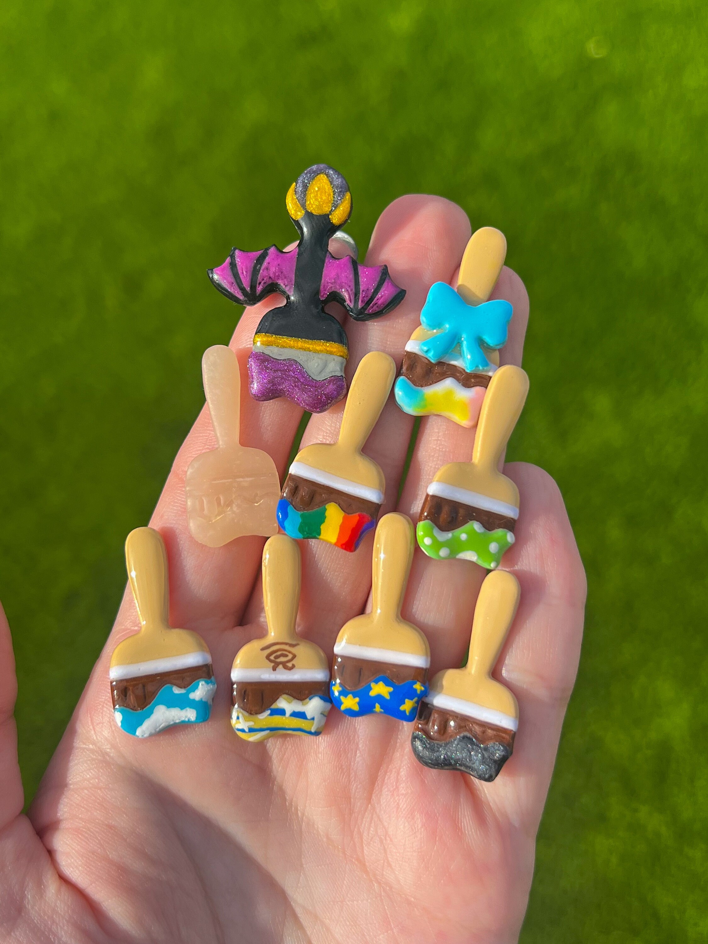 Neopets Paintbrush Pin | Polymer Clay Paint Brush Decorative Pins ...