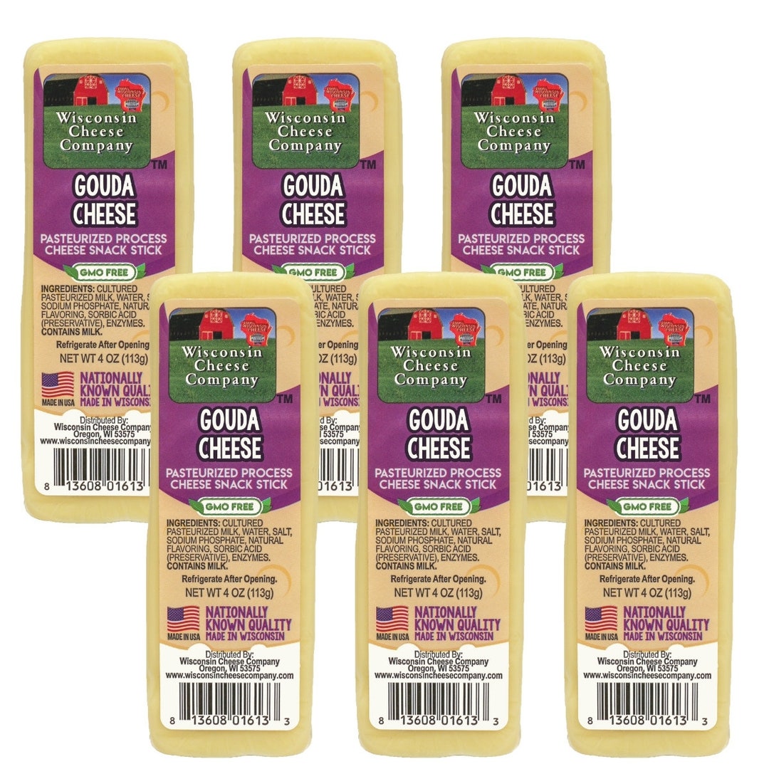 Wisconsin Cheese Company - GOUDA Cheese Blocks (6-4oz.) Cheese for Gift ...