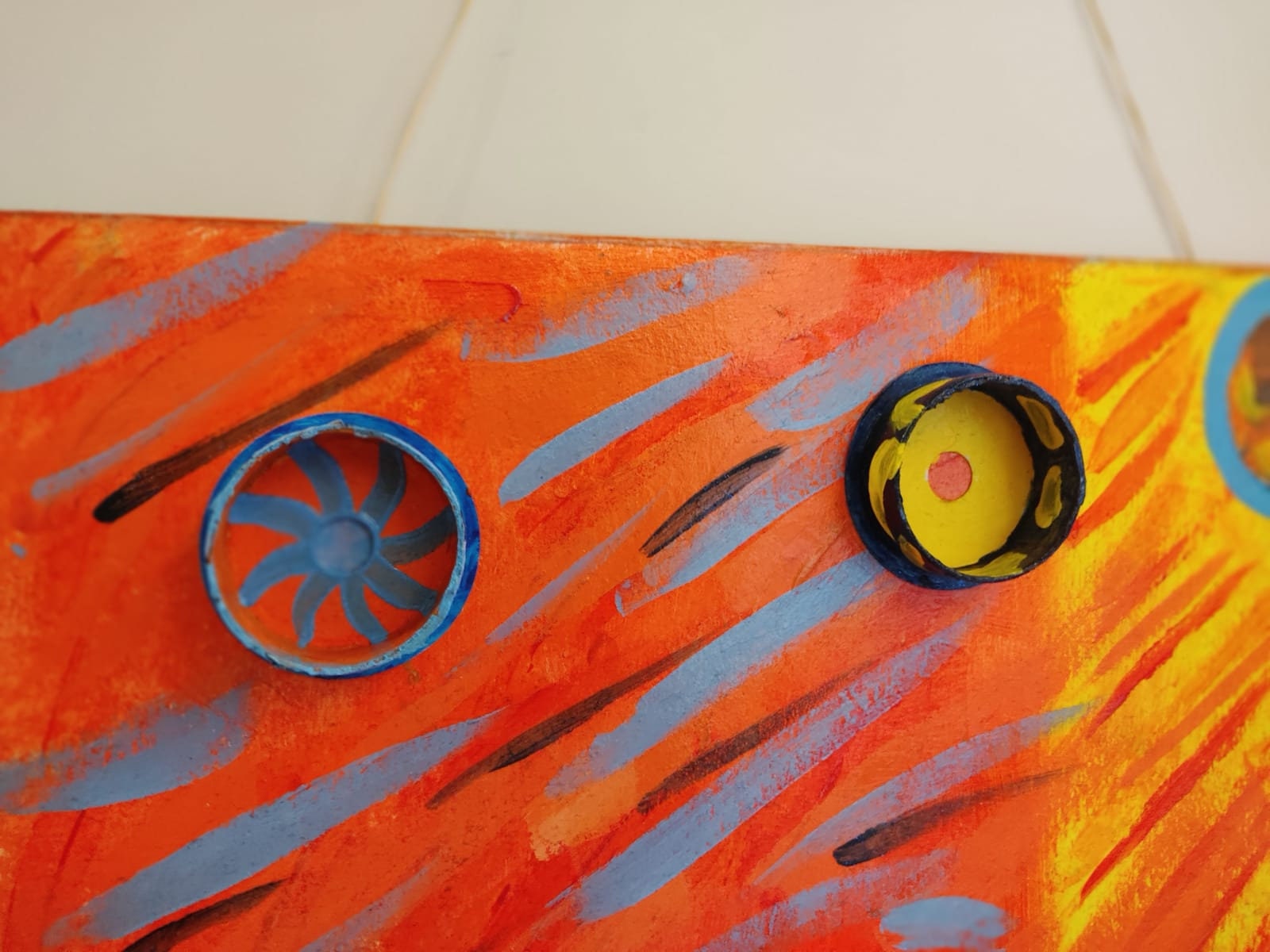 Wall Decoration Painting and Volume - Etsy UK