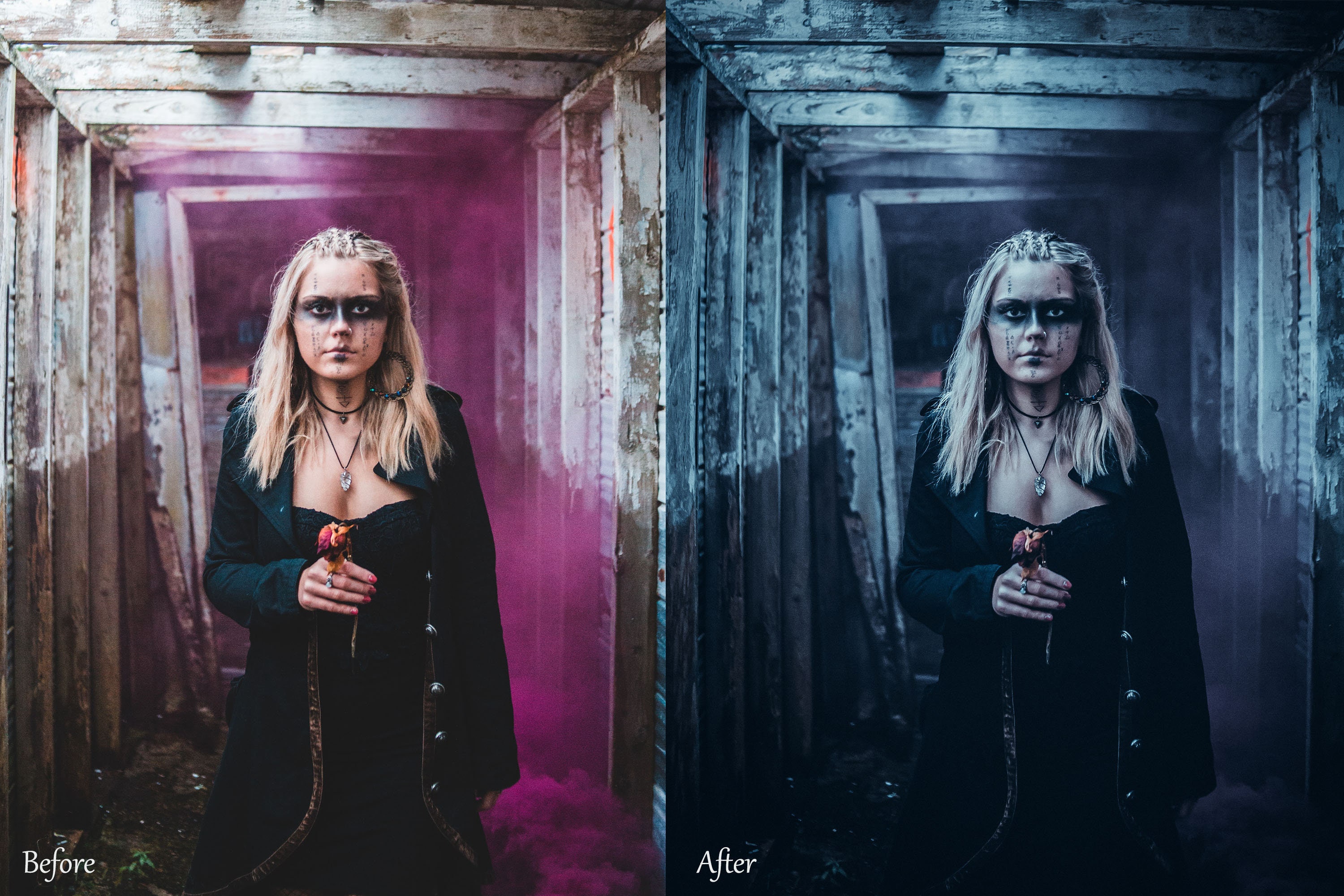 6 Scary Halloween Lightroom Presets: Moody Dark Photo Filters, Horror ...