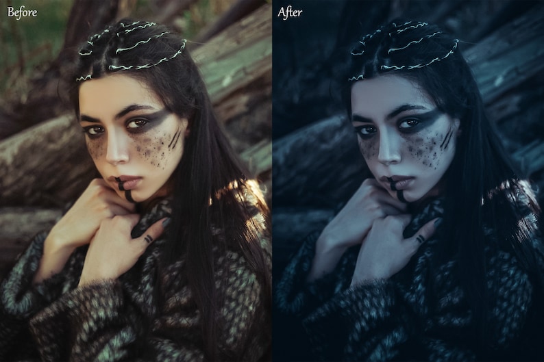 6 Scary Halloween Lightroom Presets: Moody Dark Photo Filters, Horror ...