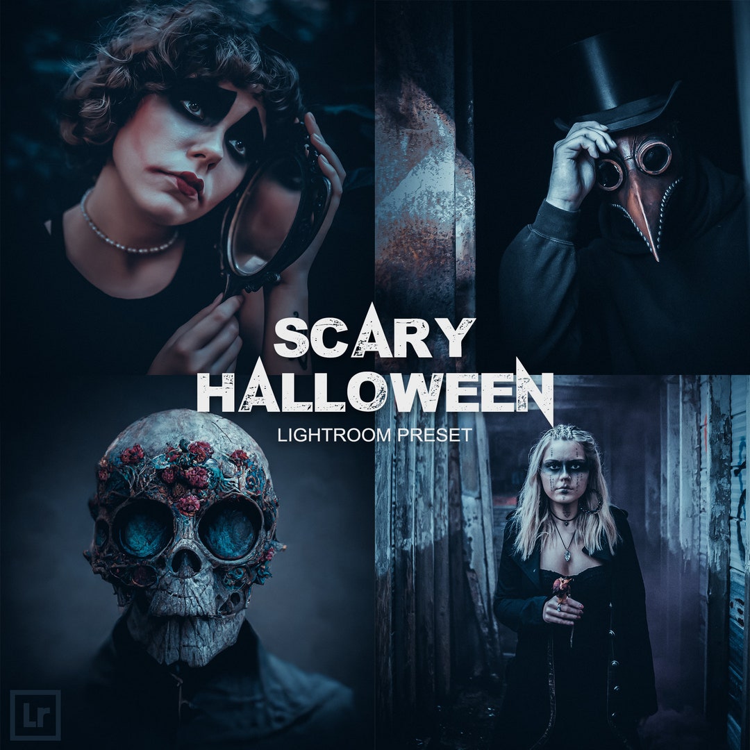 6 Scary Halloween Lightroom Presets: Moody Dark Photo Filters, Horror ...