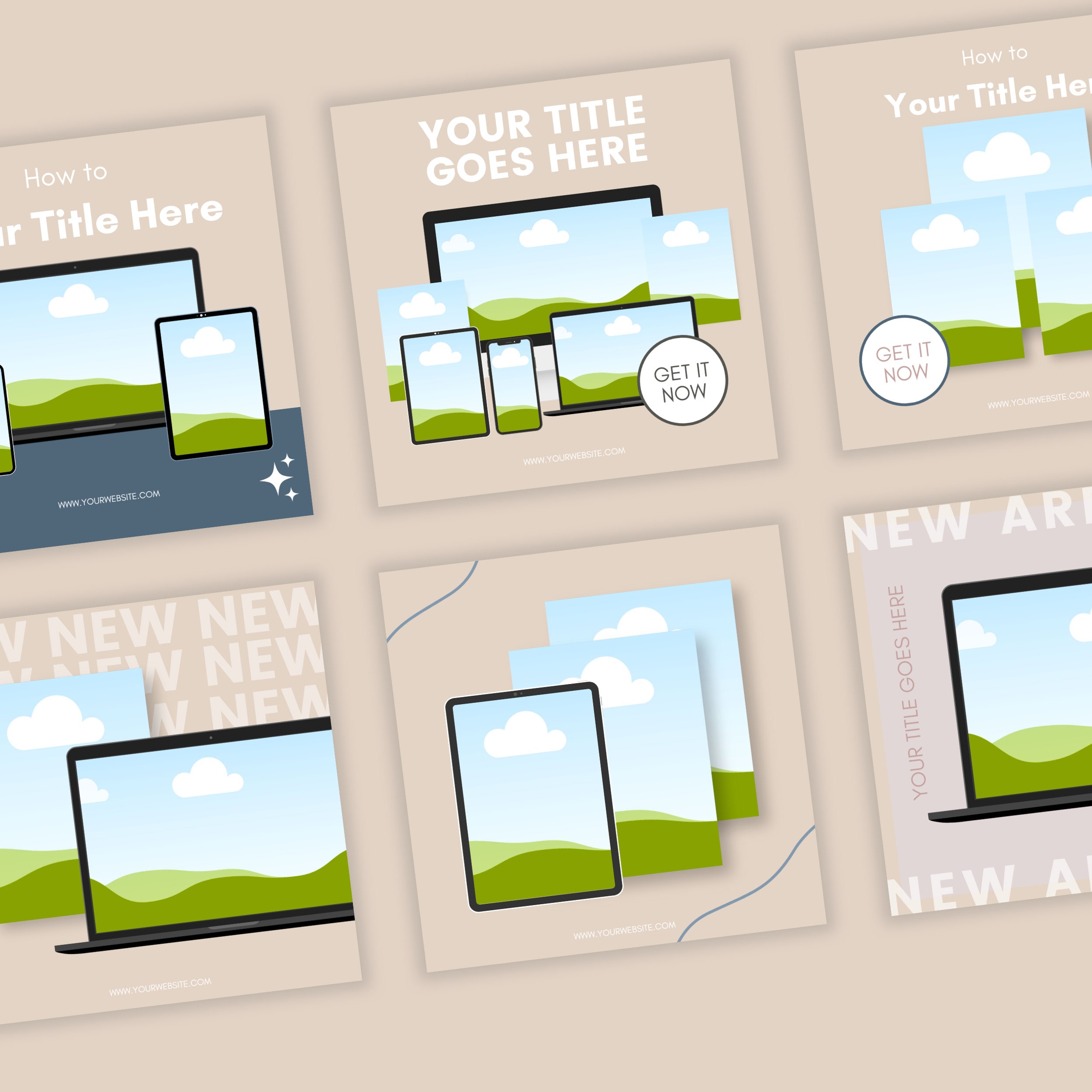 DIY Blank Instagram Social Media Mockup Templates, Mockup Template ...