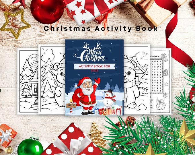 Printable Christmas Coloring Pages Cute Christmas Gift for Kids ...