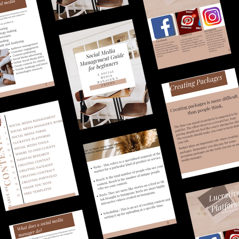 Social Media Management Guide for Beginners, Social Media Manager ...