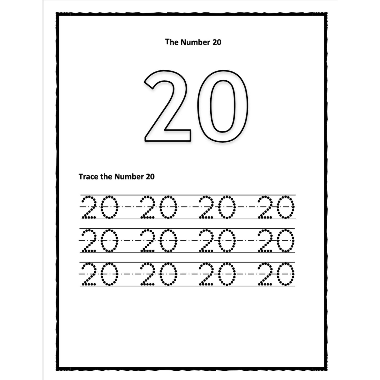 Number Worksheets, Learning Numbers Worksheets, Number Tracing ...