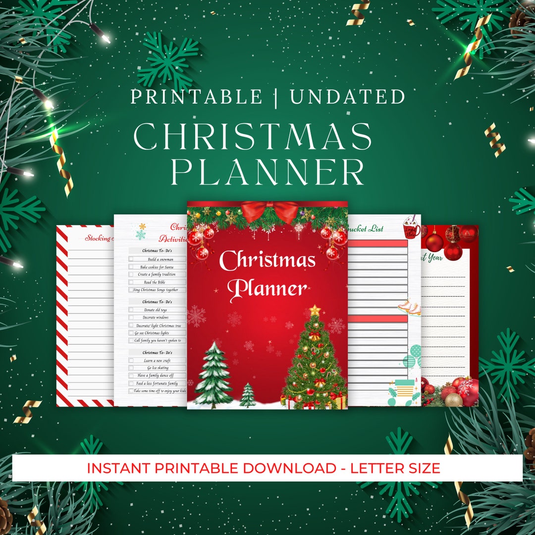 Ultimate Christmas Planner, Printable PDF, Digital Download,printable ...