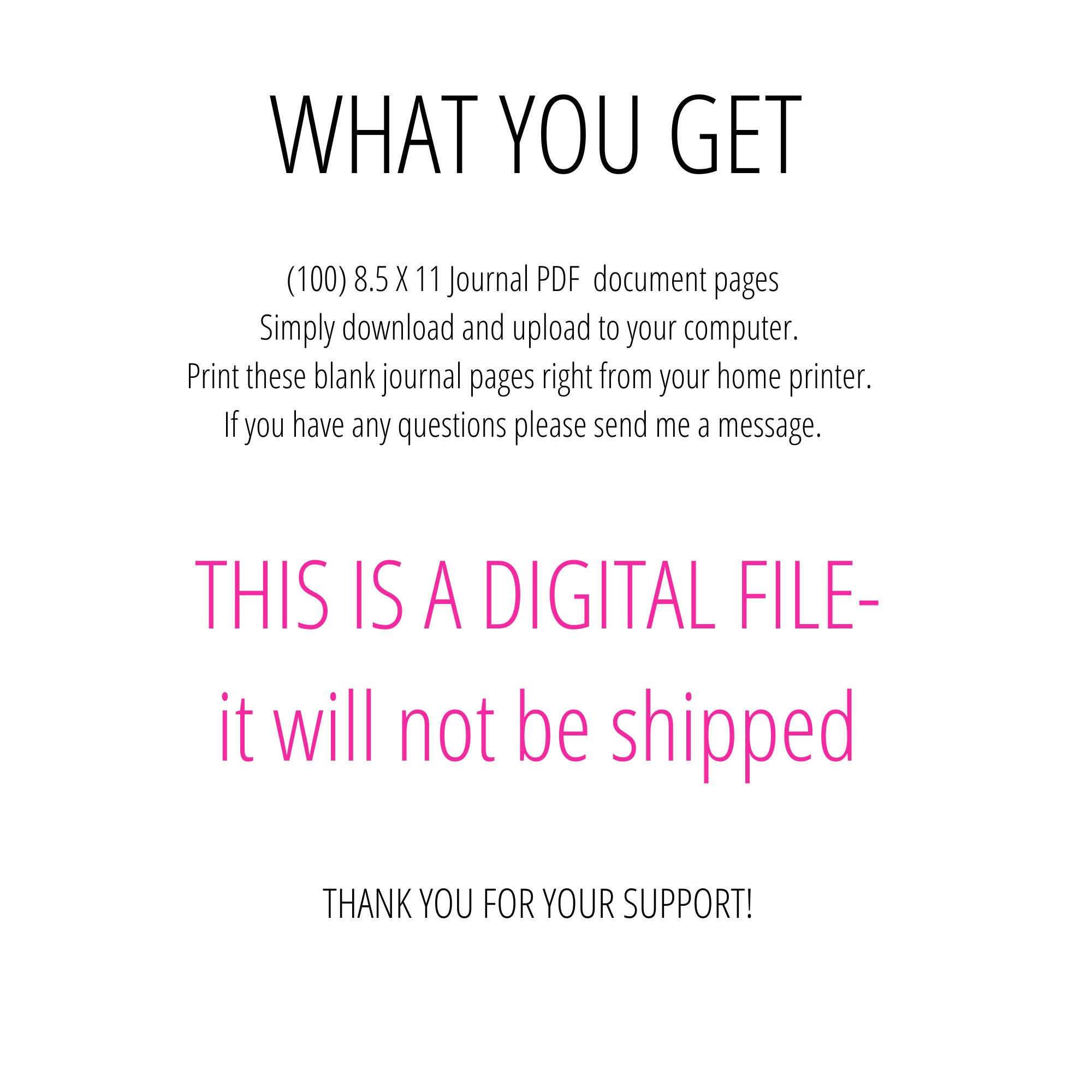 100 Journal Pages Printable| Printable Dotted Page| Lined Notes ...