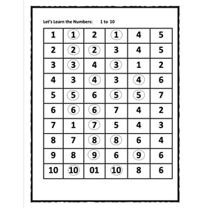 Number Worksheets, Learning Numbers Worksheets, Number Tracing ...