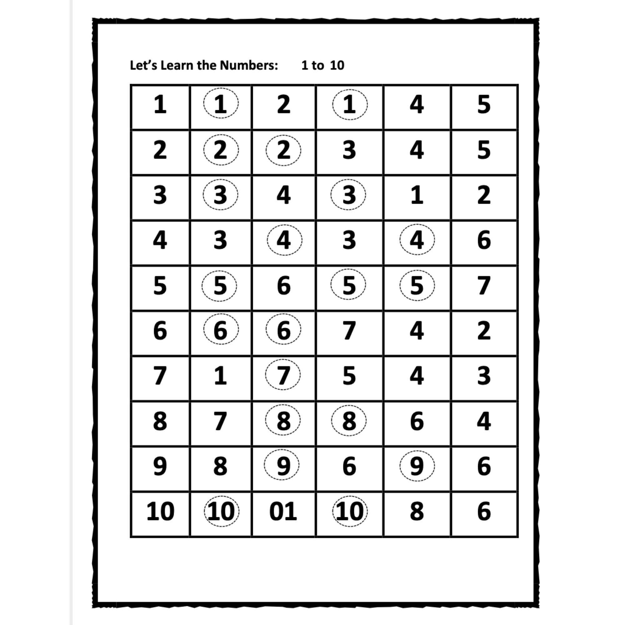 Number Worksheets, Learning Numbers Worksheets, Number Tracing ...