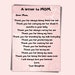 Kids Gift to Mom, A Letter to Mom, a Letter for Mom, Dear Mom Printable ...